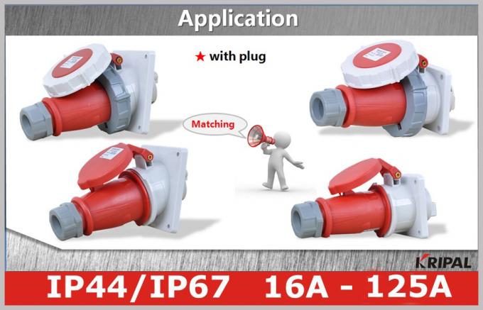 Waterproof 3 Pin 16A 230v Industrial Male Female Socket
