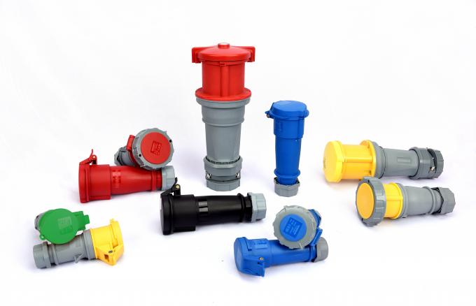 380V IP44 4Pin Industrial Socket Connection IEC Standard Safety
