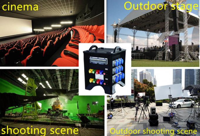 Three Phase 230V 32A IP44 PE Material Film&TV Distrubition Box