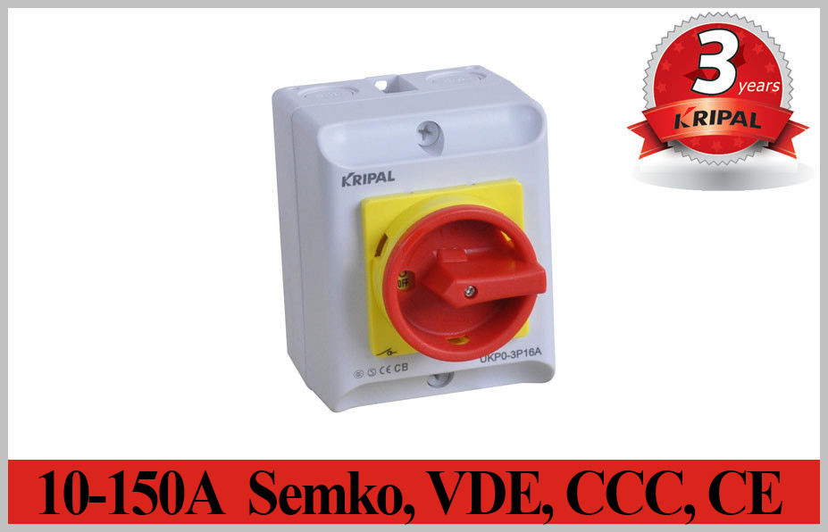 Semko,VDE,CCC,CE IP65 2~5P 10A~150A Rotary Isolator Switch Electrical ...