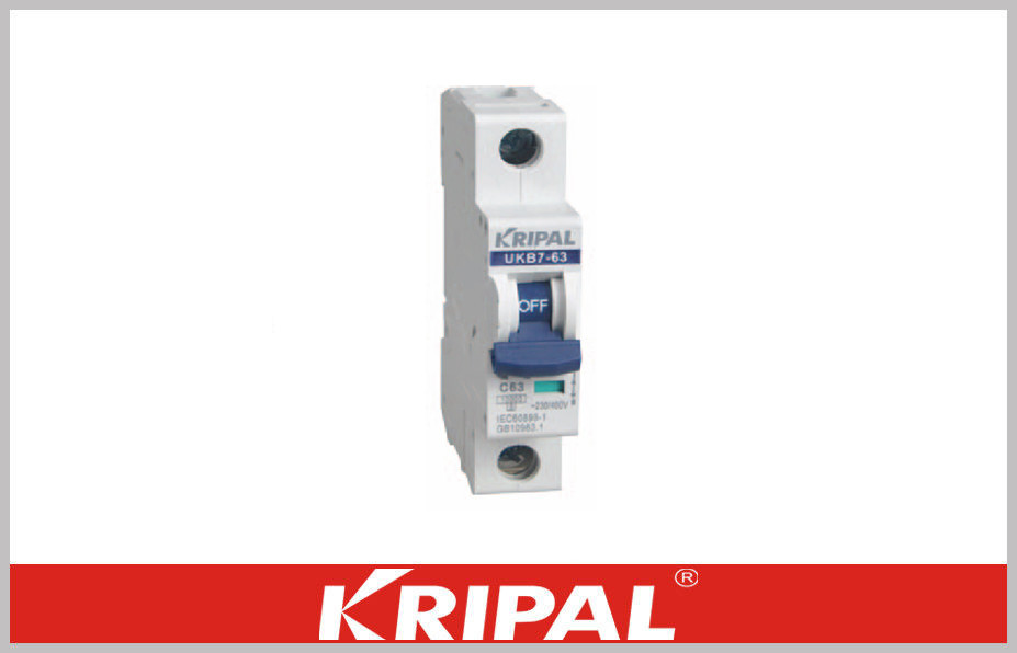 High Breaking Capacity Micro Circuit Breaker , White 1 Pole Circuit Breaker