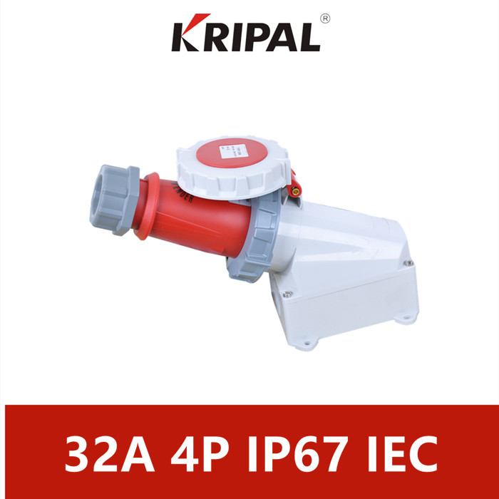 IP67 Waterproof Industrial Coupler Combination IEC Standard 32A 4P