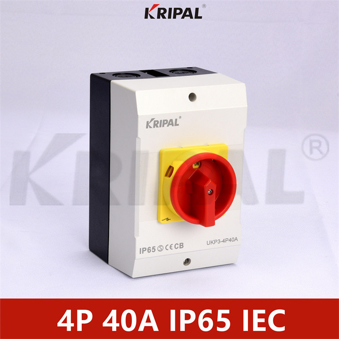 4P 40A IP65 230-440V Load Isolator Waterproof AC Isolator Switch