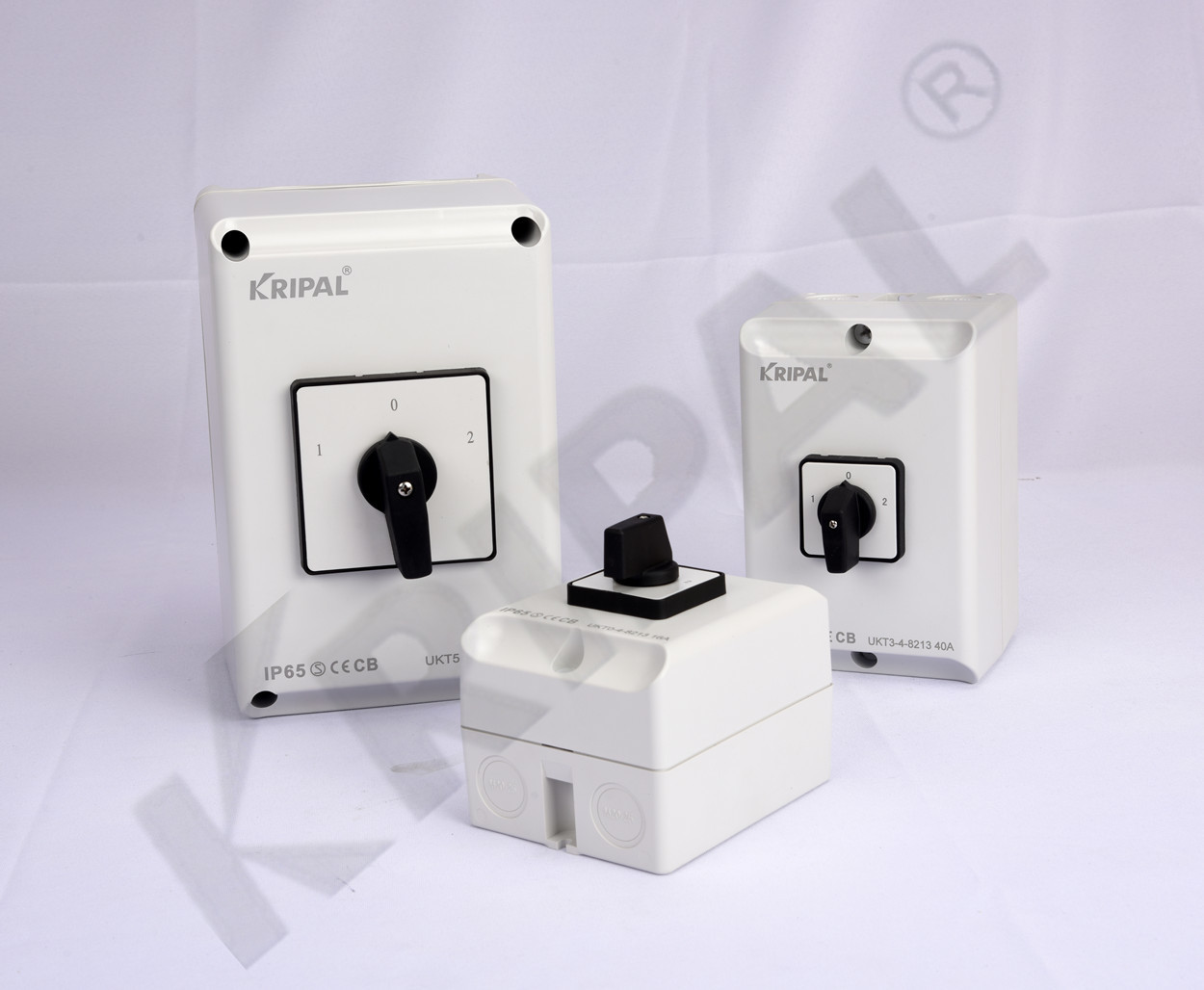 Waterproof Rotary Voltage Selector Switch 10-100A IP65 IEC Standard