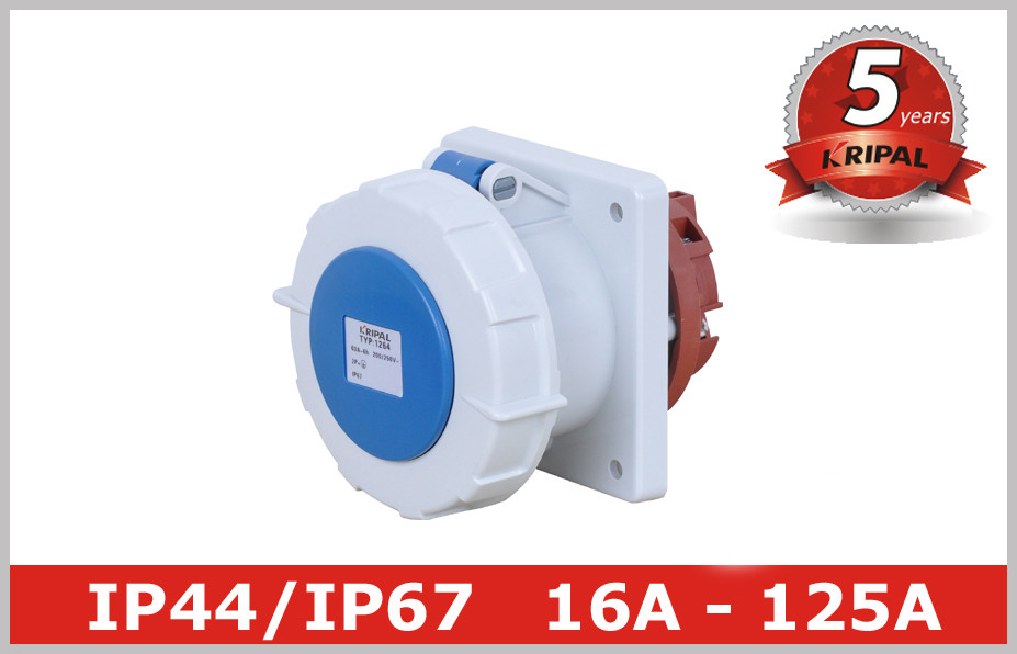 IEC CEE Single Phase Industrial Electrical Sockets And Plugs OEM