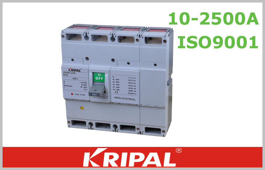 800A MCCB Thermal Magnetic Circuit Breaker , Industrial Circuit Breakers